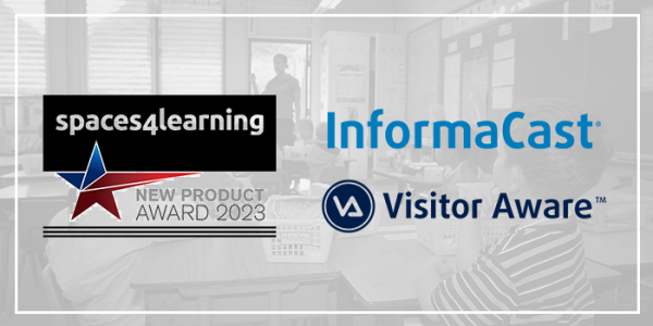 Visitor Aware Wins Spaces4Learning 2023 New Product Awards